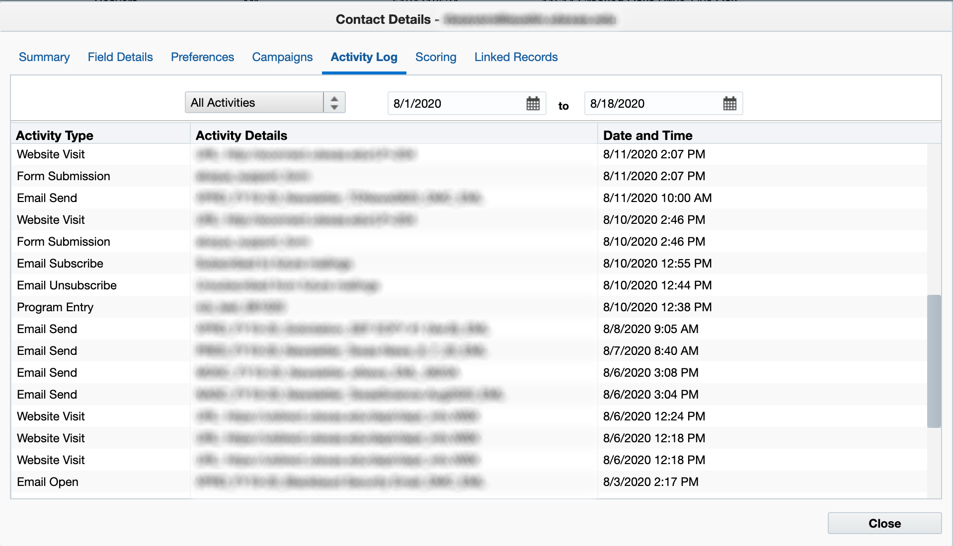 UT Eloqua - Didn't receive email